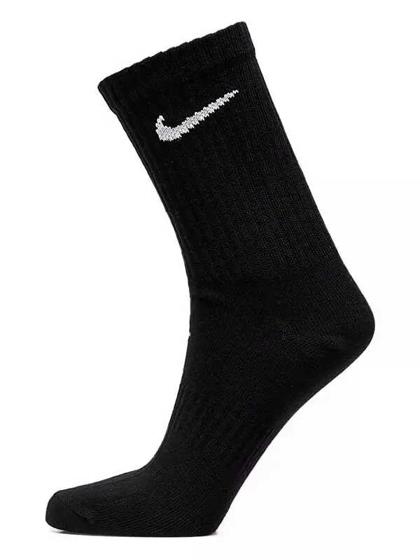 Nike Swoosh Detailed Crew Socks - Black