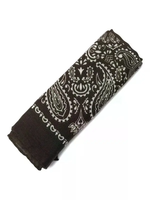 Destin Paisley-pattern Bandana - Brown