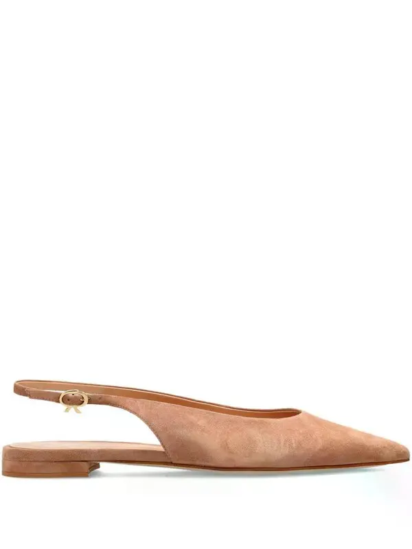 GIANVITO ROSSI Pointed Sling-back Flat Pumps