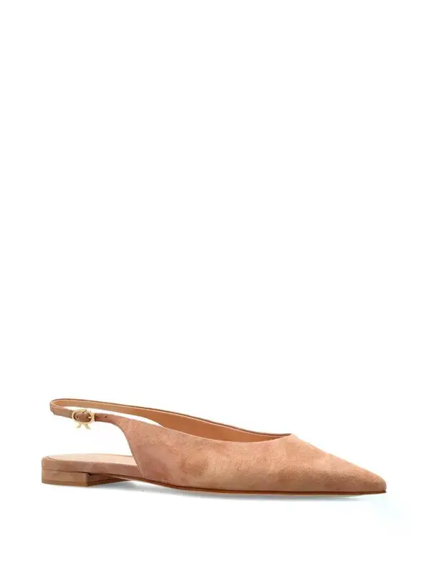 GIANVITO ROSSI Pointed Sling-back Flat Pumps