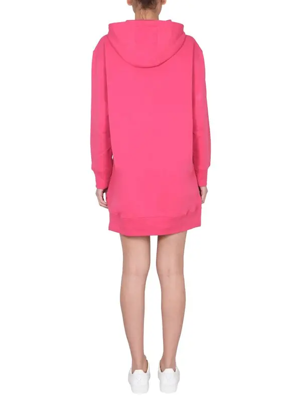 Moschino Hooded Dress With Logo