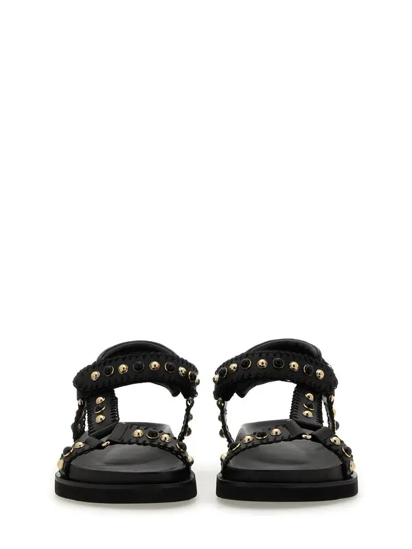 Ash Leather Strappy Sandal