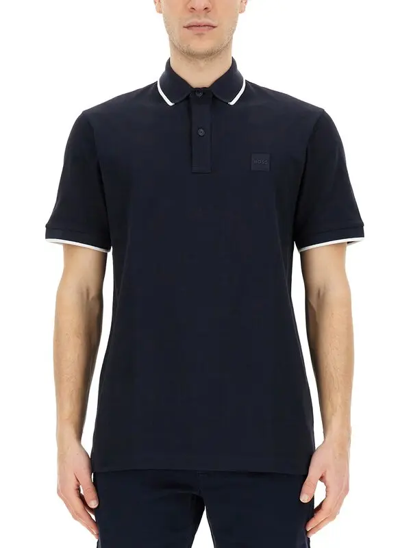 BOSS Polo With Logo - Blue