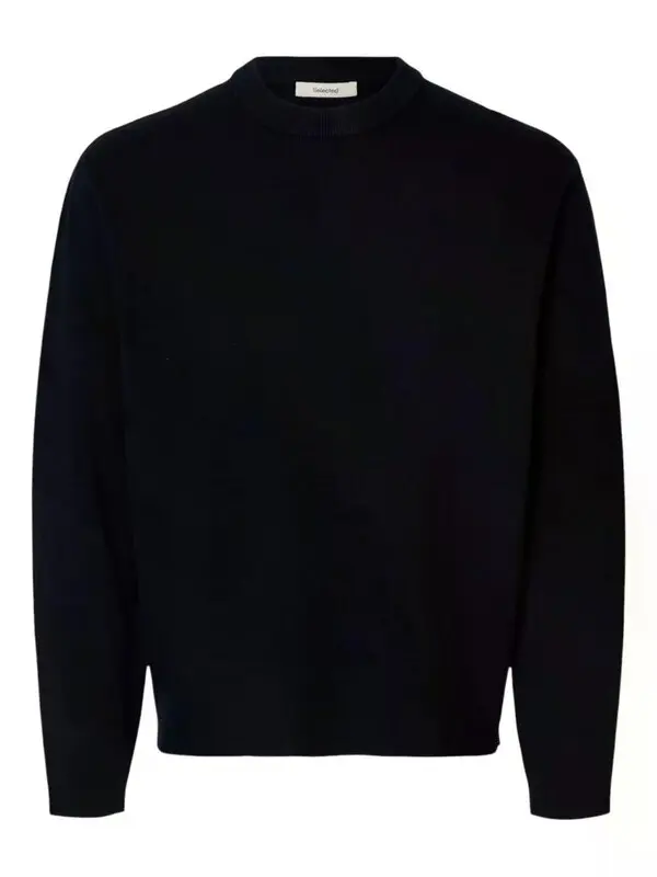 SELECTED Crew Neck Sweater - Blue