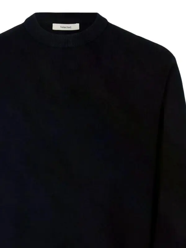 SELECTED Crew Neck Sweater - Blue
