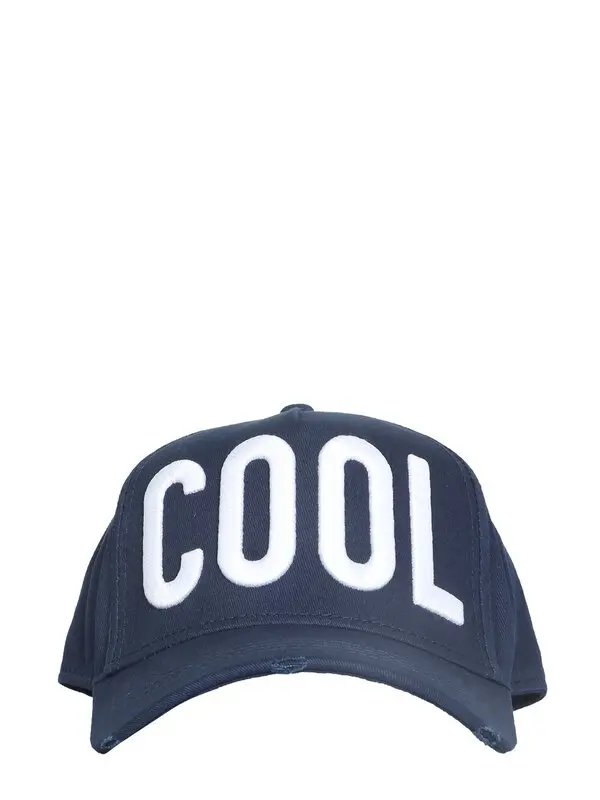 Dsquared2 Cotton Baseball Cap - Blue