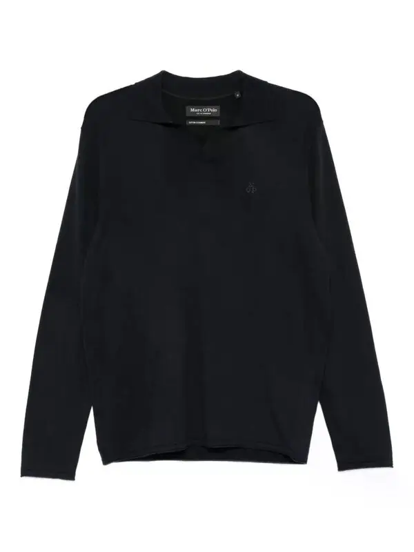 Marc O'polo Long Sleeve Polo - Blue