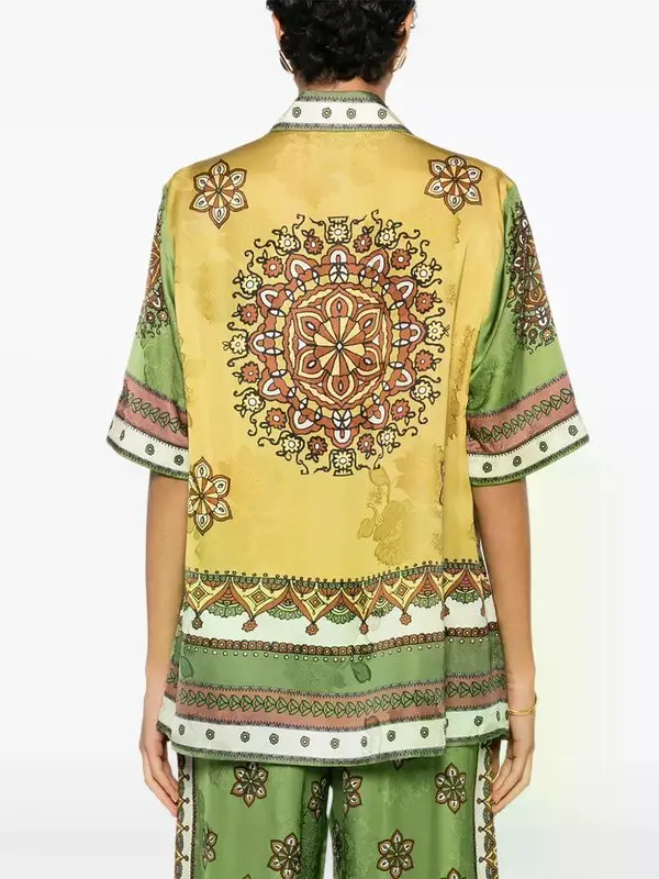 ALEMAIS Alémais Contina Floral-print Shirt - Green