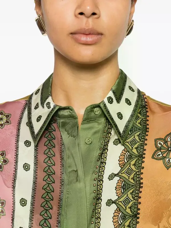 ALEMAIS Alémais Contina Floral-print Shirt - Green