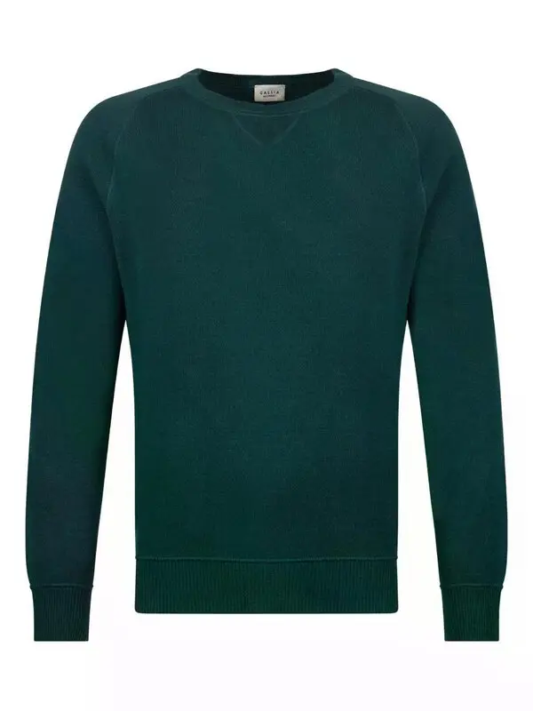 GALLIA Crew-neck Cotton Sweatshirt
