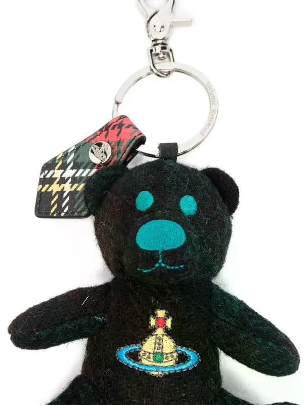 VIVIENNE WESTWOOD Teddy-bear Keyring - Green