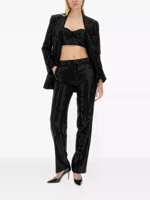 Michael Kors Chain-strap Striped Top