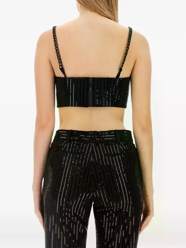 Michael Kors Chain-strap Striped Top