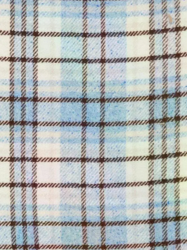 Marc O'polo Checked Fringed Scarf - Blue