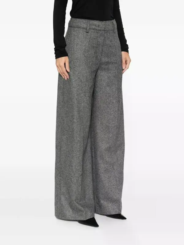 Marc O'polo Wide-leg Palazzo Pants - Grey