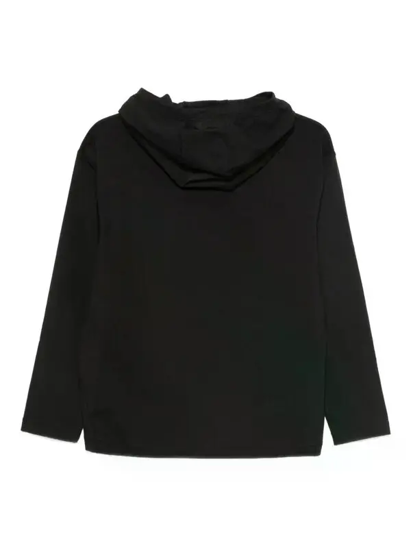 AND WANDER Zip-pocket Hoodie - Black