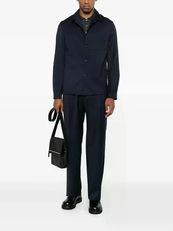 MANUEL RITZ Pleated Trousers - Blue