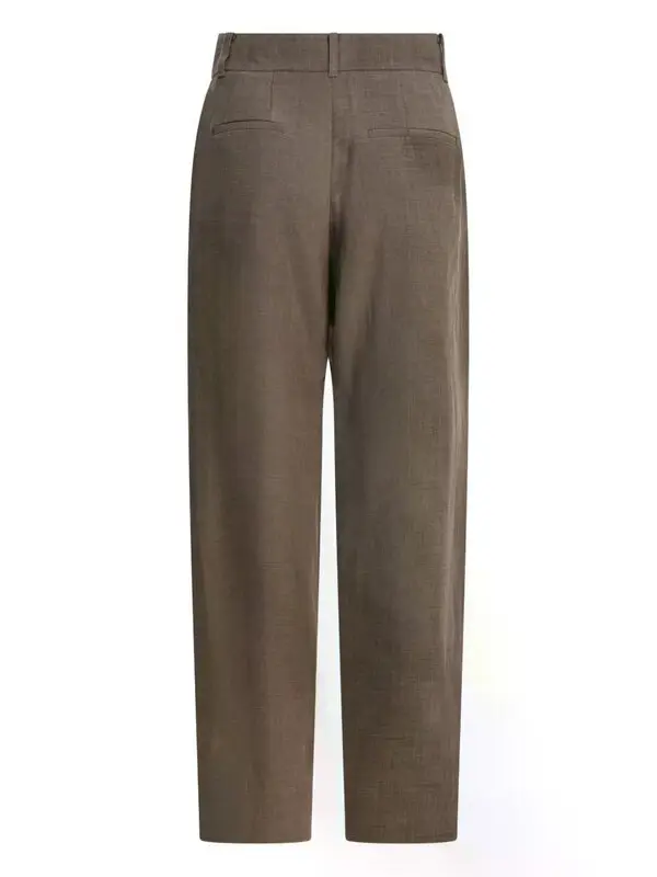 SANDBEIGE Pleated Trousers - Brown