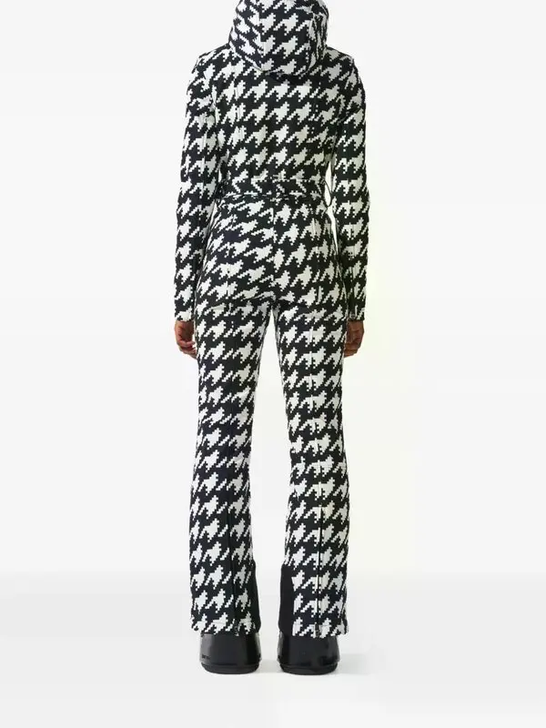 Perfect Moment Houndstooth Hooded Ski Suit
