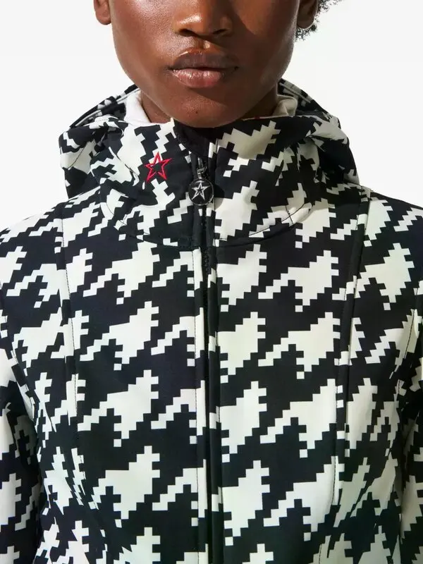 Perfect Moment Houndstooth Hooded Ski Suit