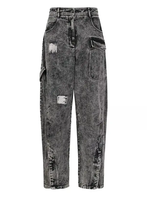 HUI MILANO Ripped Pocket Jeans