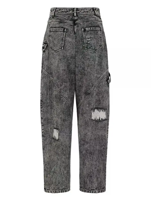 HUI MILANO Ripped Pocket Jeans