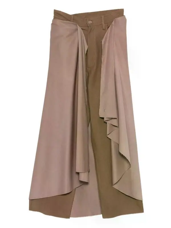 MARBELL Draped Panel Trousers