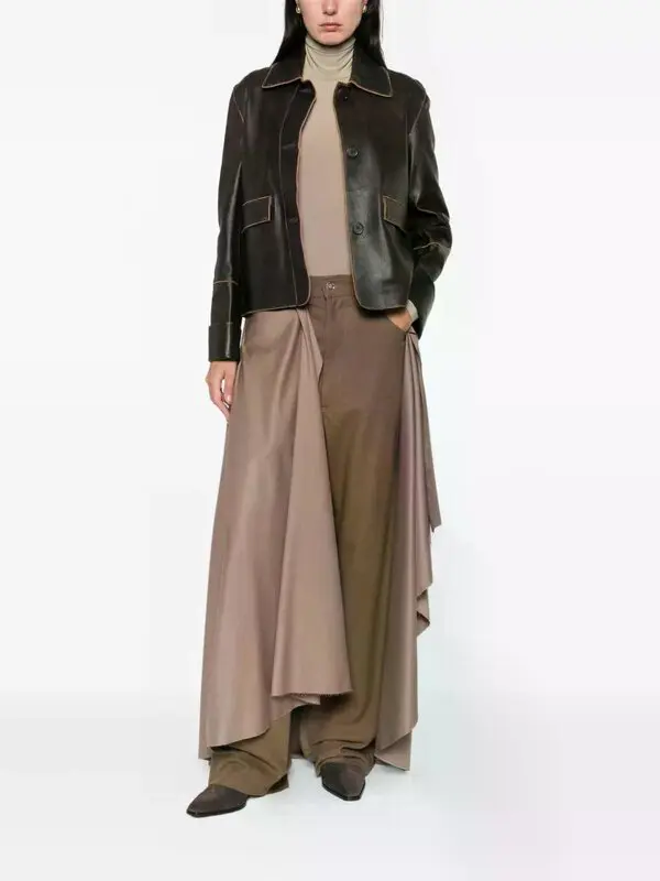MARBELL Draped Panel Trousers