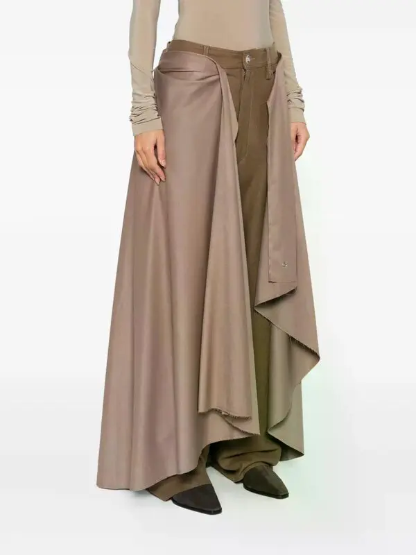 MARBELL Draped Panel Trousers
