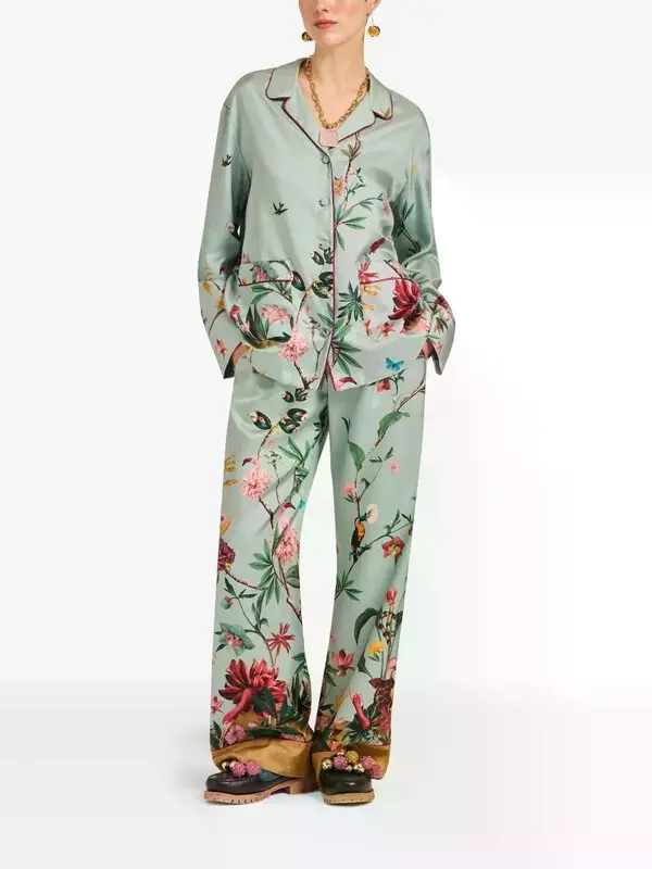 La DoubleJ Floral Palazzo Pants