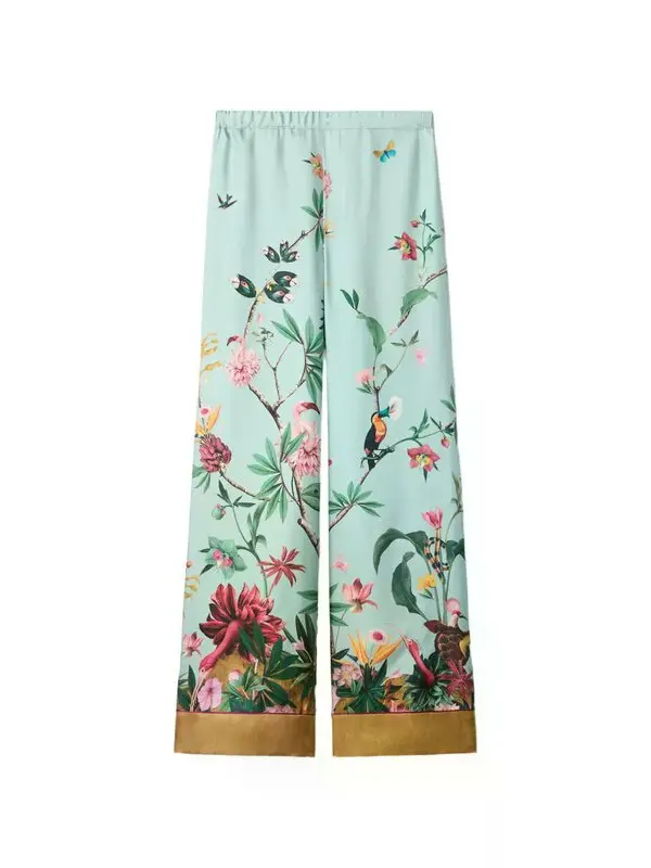 La DoubleJ Floral Palazzo Pants