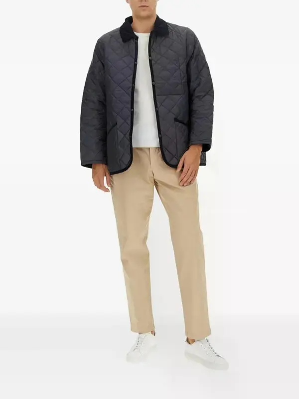 LAVENHAM Quilted Collared Jacket - Blue