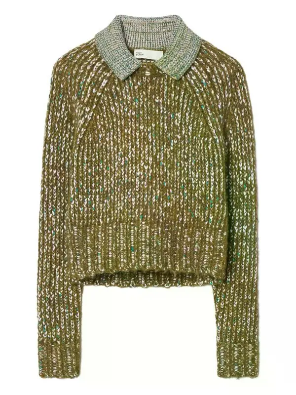 Tory Burch Contrasting-collar Sweater