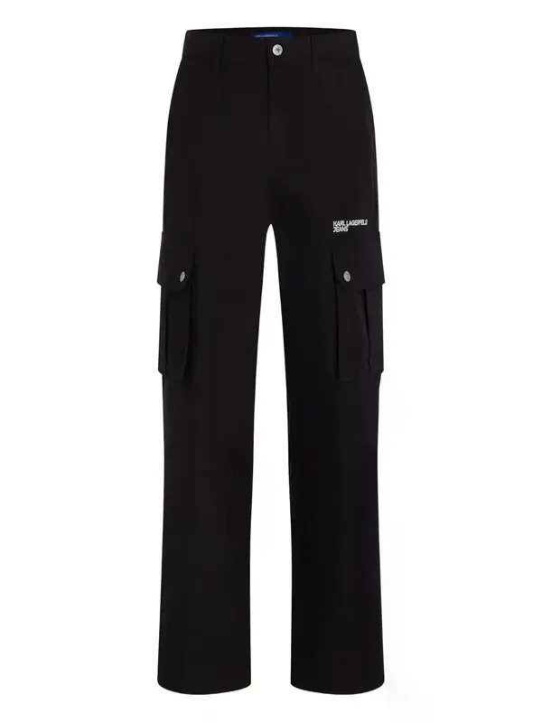 Karl Lagerfeld Logo-embroidered Trousers