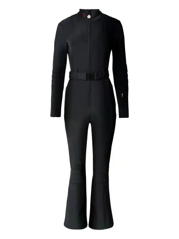 Perfect Moment Belted Star-detail Ski Suit - Black