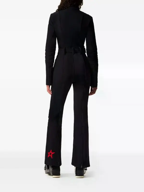 Perfect Moment Belted Star-detail Ski Suit - Black