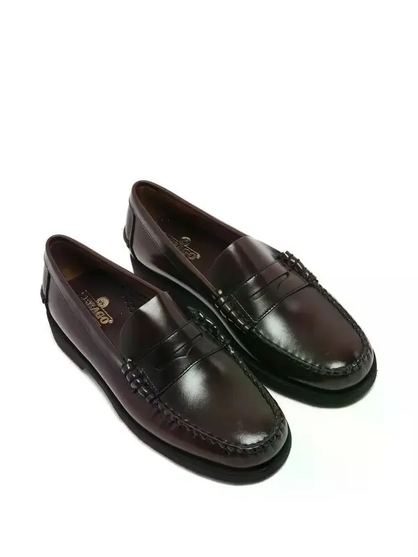 SEBAGO Leather Penny Loafers - Brown