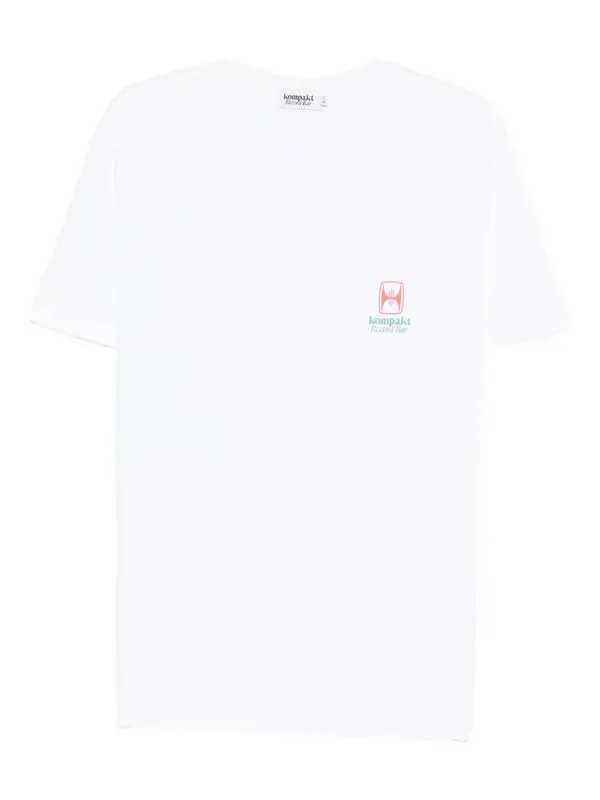 KOMPAKT RECORD BAR Logo T-shirt - White
