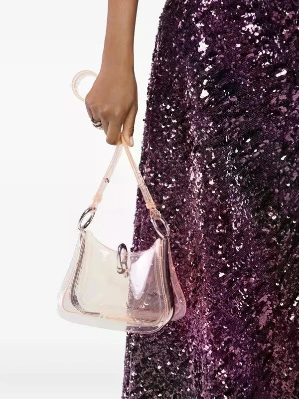 Rabanne Ring-detail Shoulder Bag - Pink