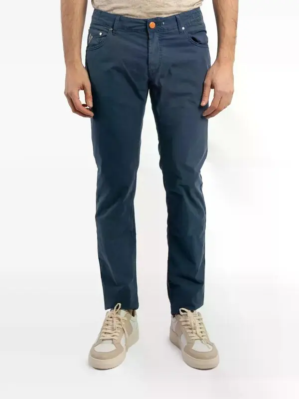 HANDPICKED Five-pocket Trousers