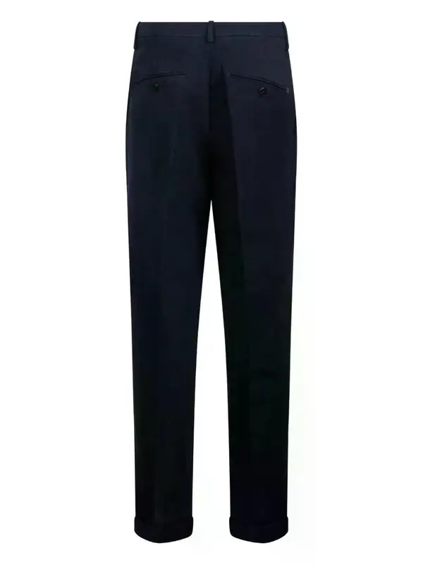 DONDUP Pressed-crease Rolled-hem Trousers