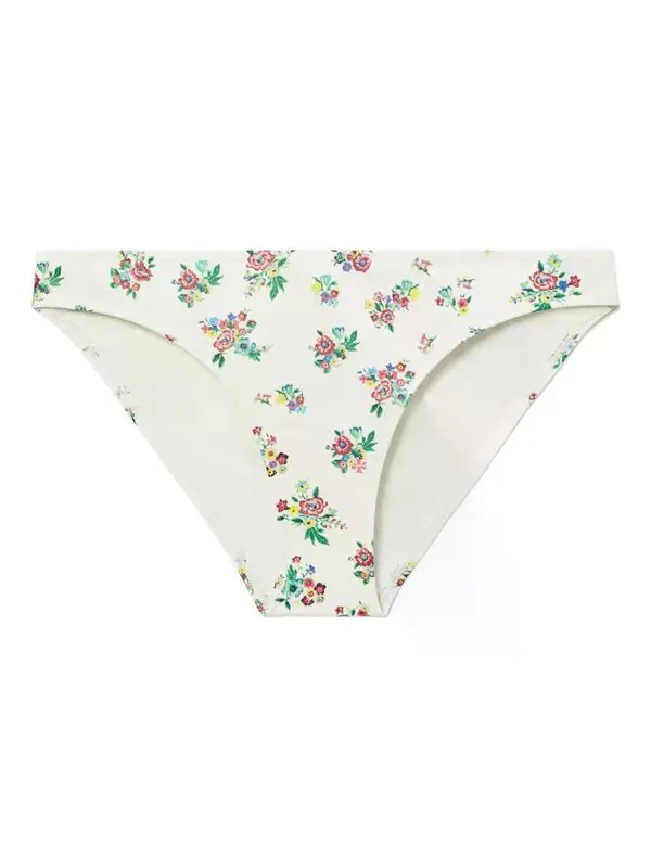 Tory Burch Printed Bikini Bottoms - Neutrals