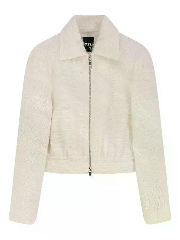 BOSS Zip-up Wide-collar Jacket