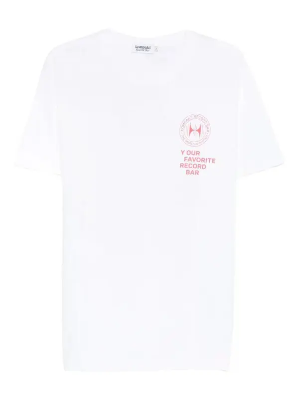 KOMPAKT RECORD BAR Graphic T-shirt - White