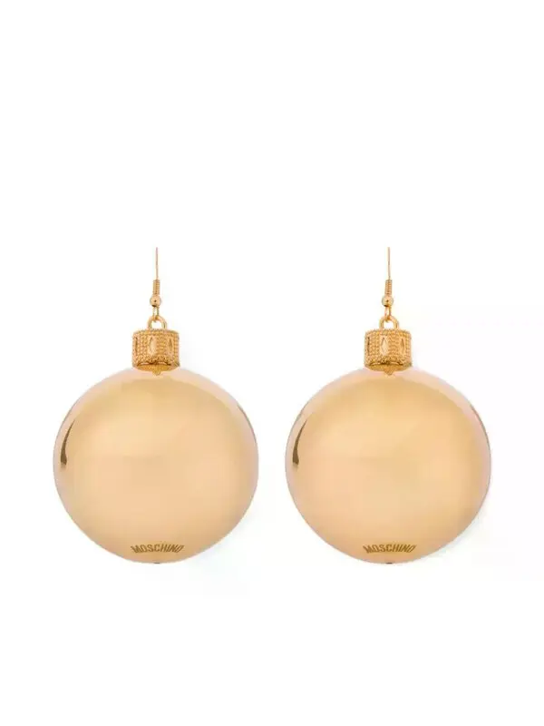 Moschino Sphere Drop Earrings - Gold