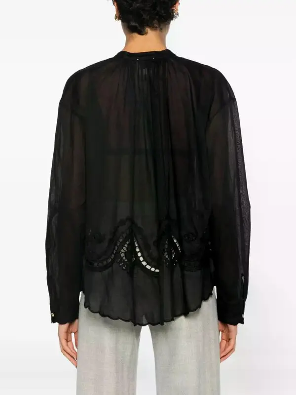 FORTE_FORTE Eyelet Embroidered Shirt