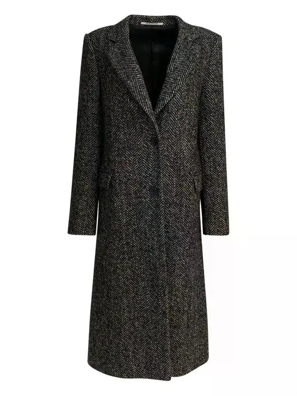 Tagliatore Herringbone Button Coat