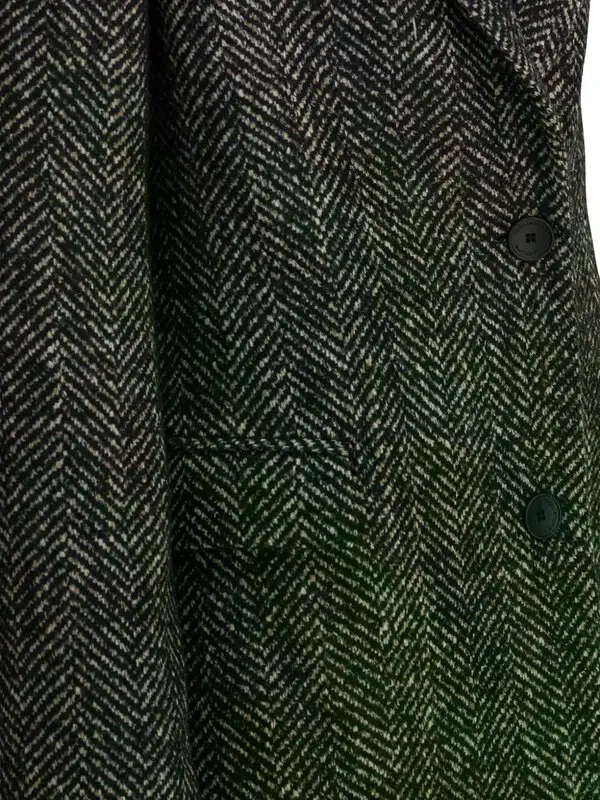 Tagliatore Herringbone Button Coat