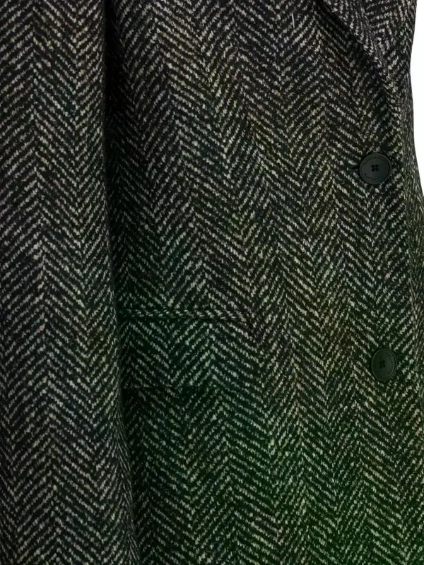 Tagliatore Herringbone Button Coat
