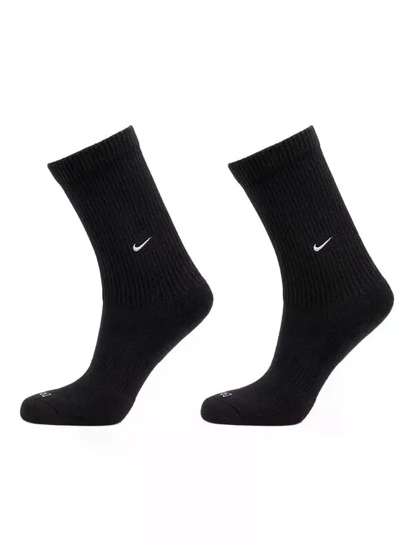 Nike Logo-embroidered Crew Socks - Black